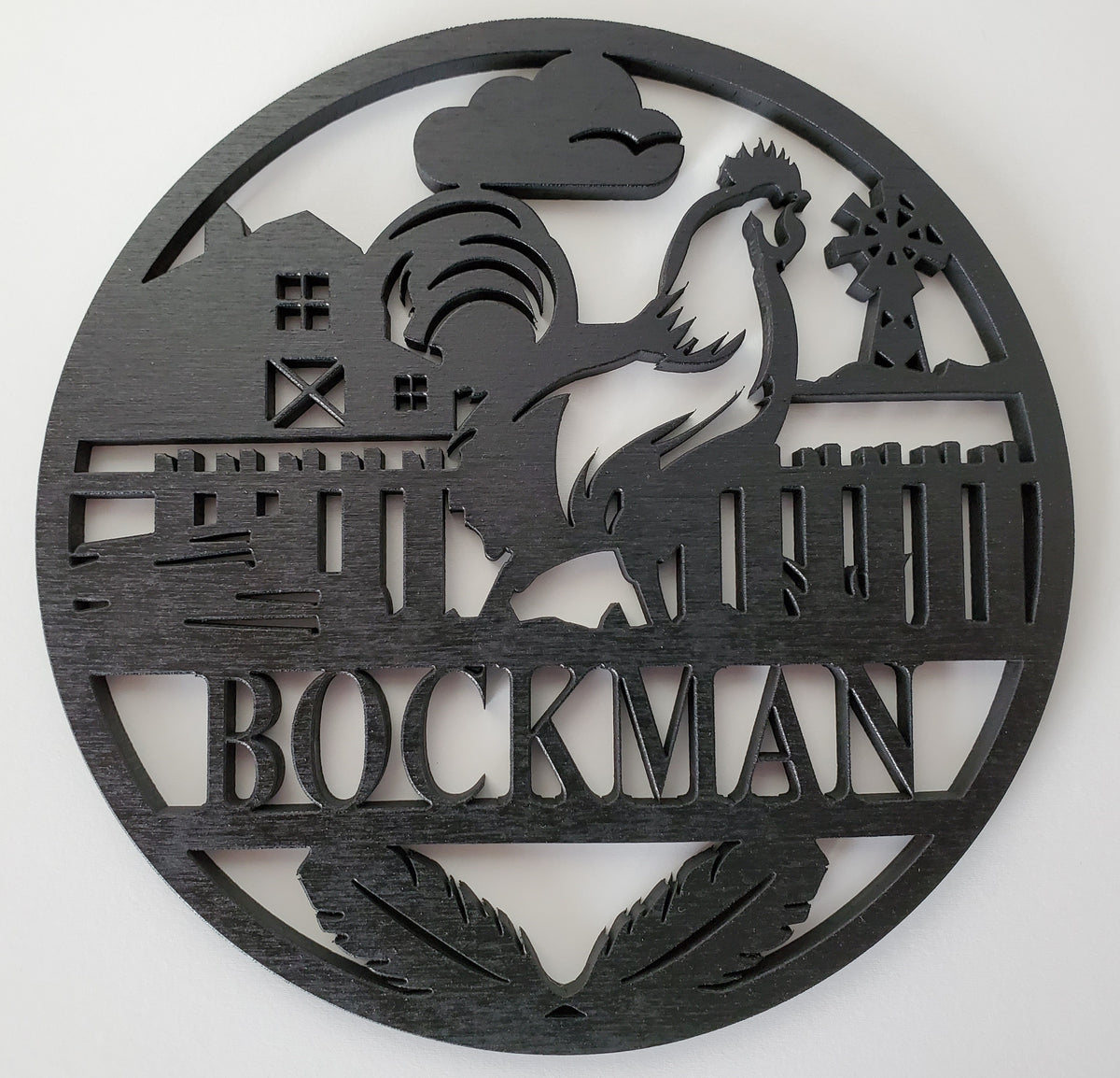 Large Personalized Round Wood Farm Signs (Many Designs!) – PolliNate's ...